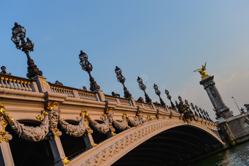 Alexandre III Bridge in Paris Editorial Stock Image - Image of paris ...