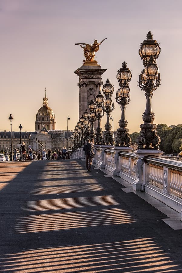 Paris city in evening editorial photography. Image of light - 149645532