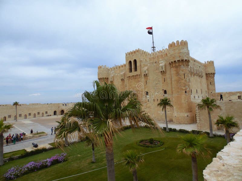 Alexandria stock image. Image of tree, castle, clouds - 97357063