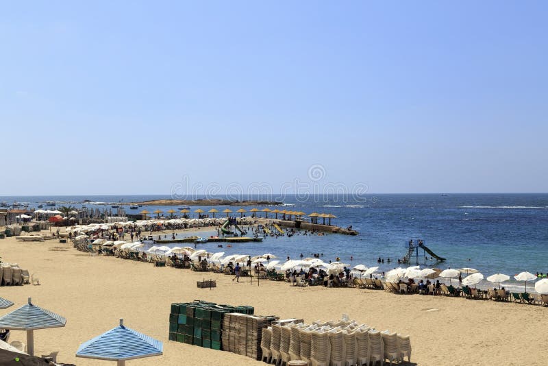 The Way To the Beach,Alexandria,Egypt Stock Image - Image of rest ...