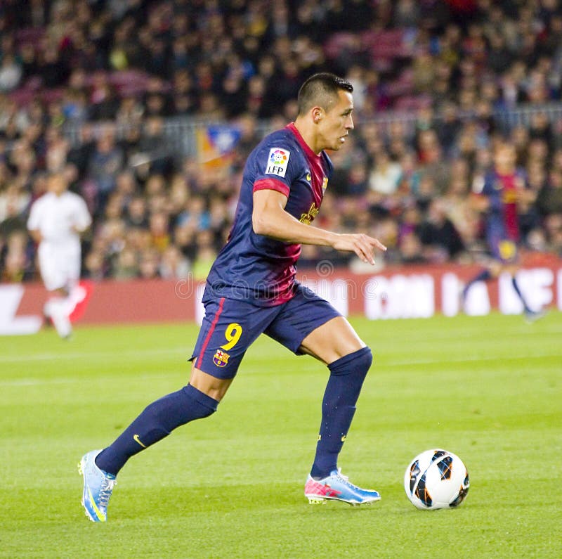 Alexis Sanchez Do FC Barcelona Imagem de Stock Editorial - Imagem de ...