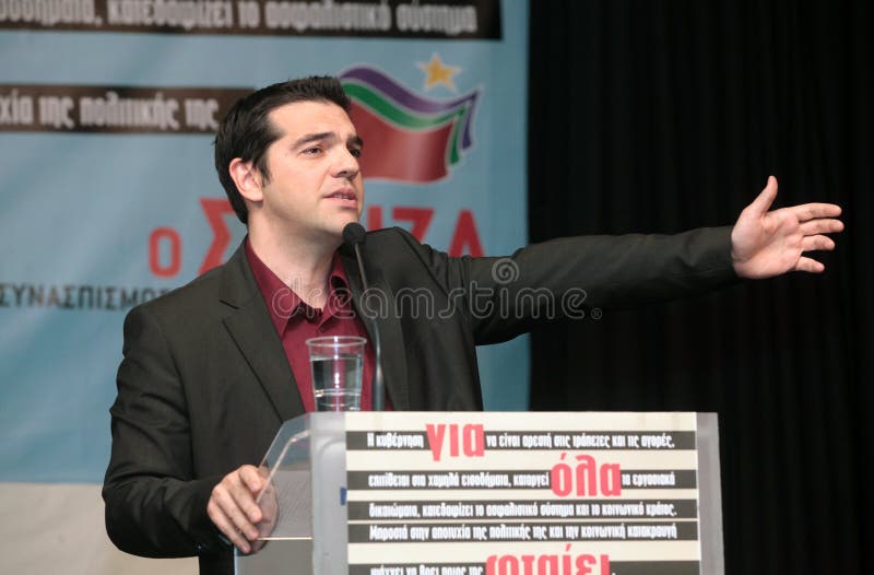 Alexis Tsipras editorial stock photo. Image of news, person - 25697858