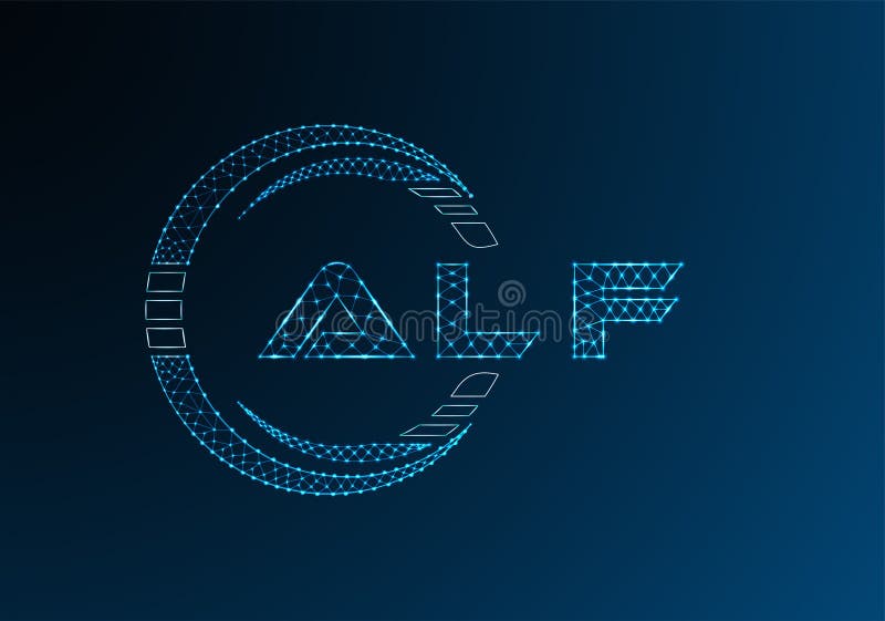 ALF Low Poly Letter Logo Vector Design. Stock Illustration ...