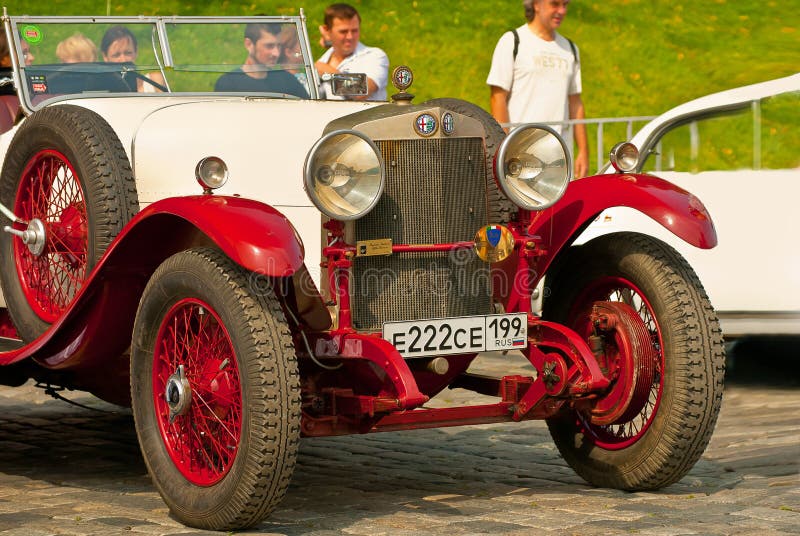 Alfa Romeo 24HP Del Rosso-Withe Fotografia Stock Editoriale - Immagine ...