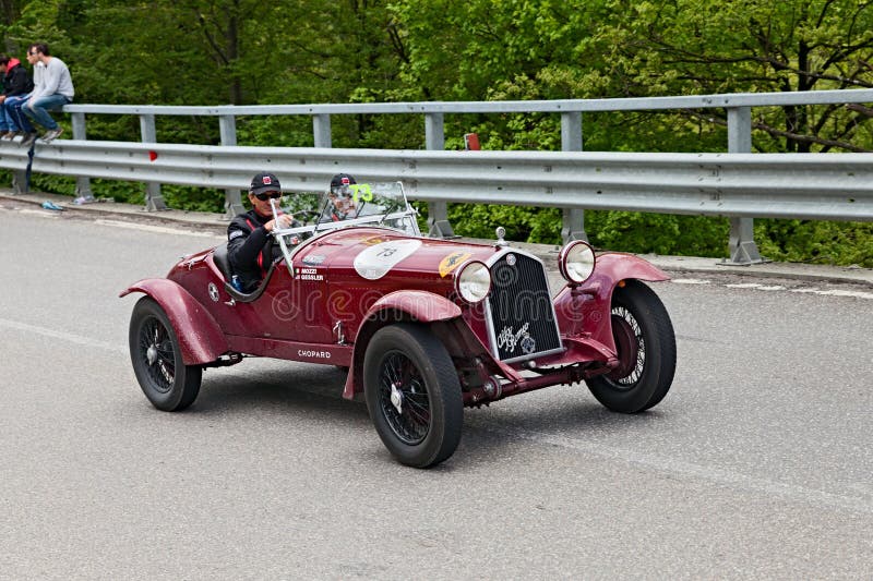 Alfa Romeo 6C 1500 W Mille Miglia 2013 Zdjęcie Editorial - Obraz ...