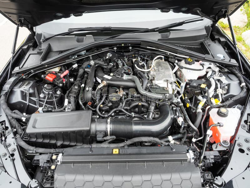 Alfa Romeo Giulia 2023 Engine Editorial Image - Image of translation ...