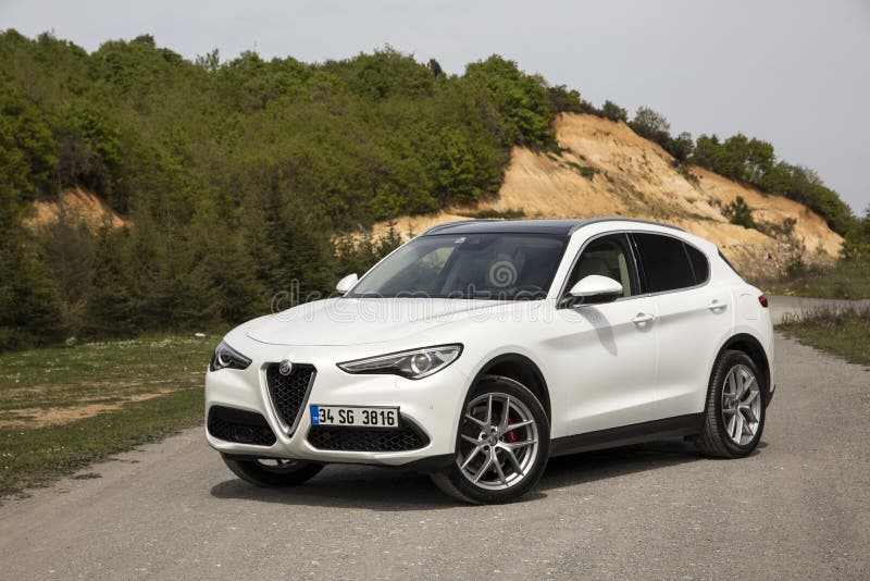 Alfa Romeo Stelvio editorial stock image. Image of motor - 152851929