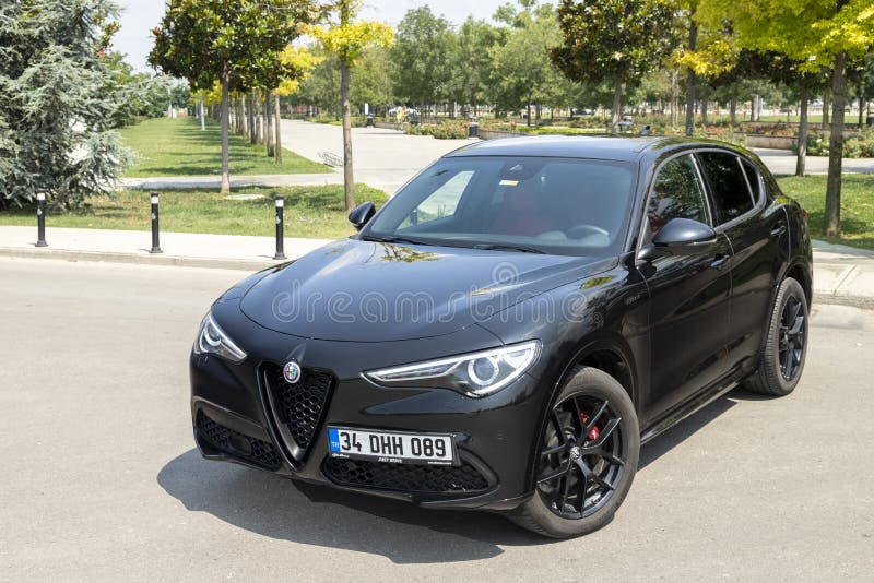 Alfa Romeo Stelvio editorial stock photo. Image of tire - 226829488