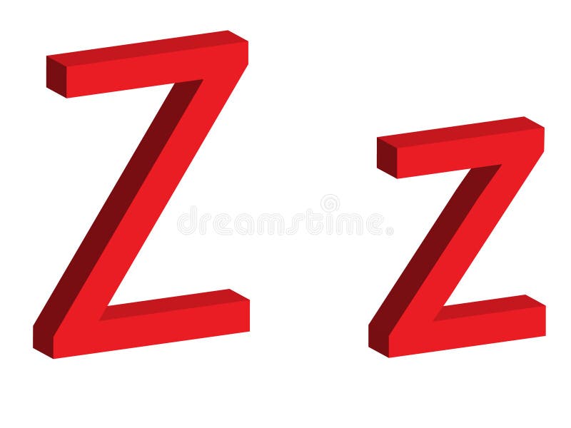 Alfabet Latin 3D Z stock vector. Illustration of capitals - 177872859