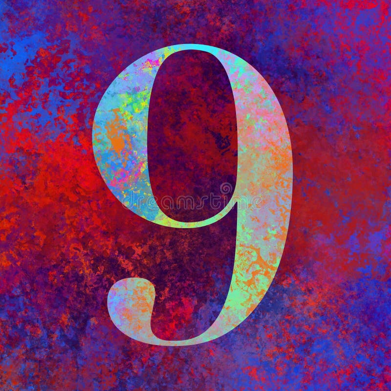 Alphabet Made of Serif Letters with Multicolored Digital Painting ...