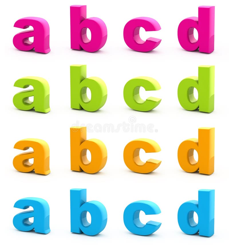 Alfabeto colorido. stock de ilustración. Ilustración de coloreado ...
