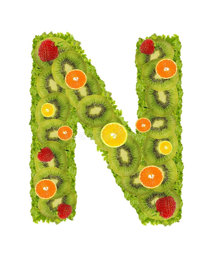 Alfabeto da fruta - N ilustração stock. Ilustração de isolado - 6318952
