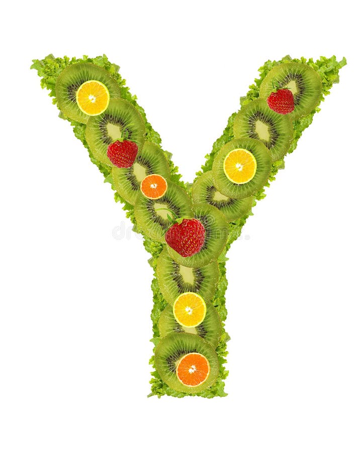 Alfabeto da fruta - Y ilustração stock. Ilustração de quivi - 6319351