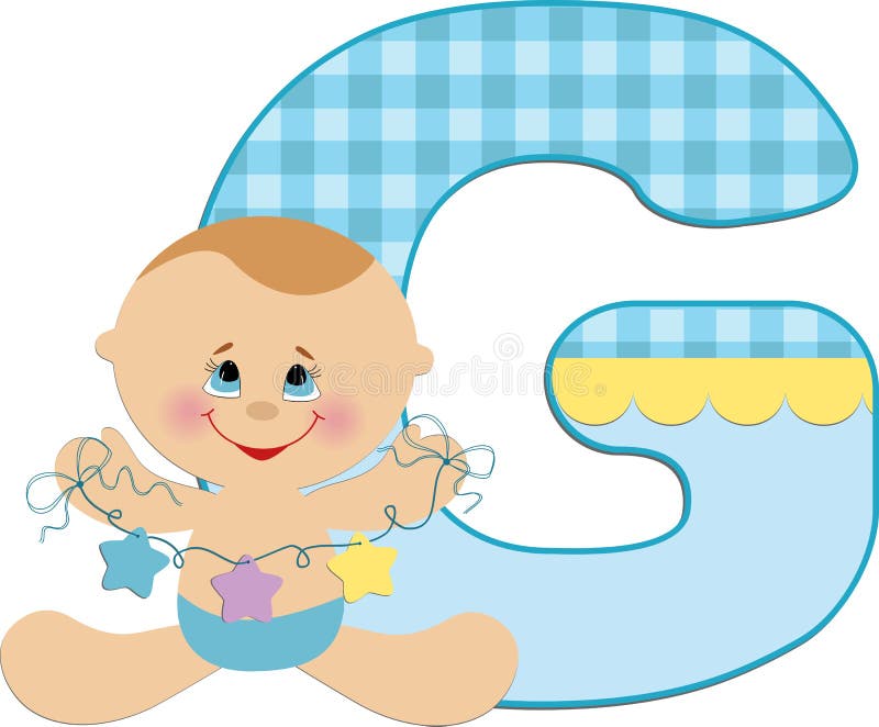 Alfabeto del bebé ilustración del vector. Ilustración de muchacho ...