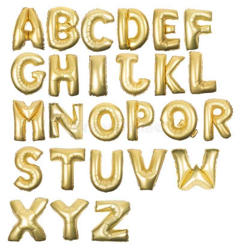 Letras Inflables S En Color Dorado. Símbolos Inflables De Color Dorado ...