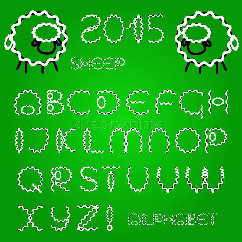 Historieta De La Diversión Del Alfabeto De Las Ovejas Ilustración del ...