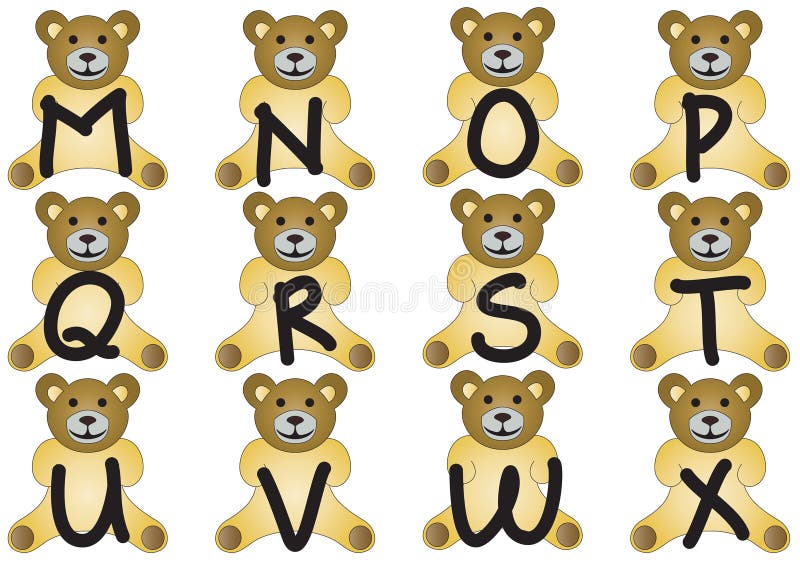 Alfabeto Por Los Osos Imagen. Imagen: 5098320