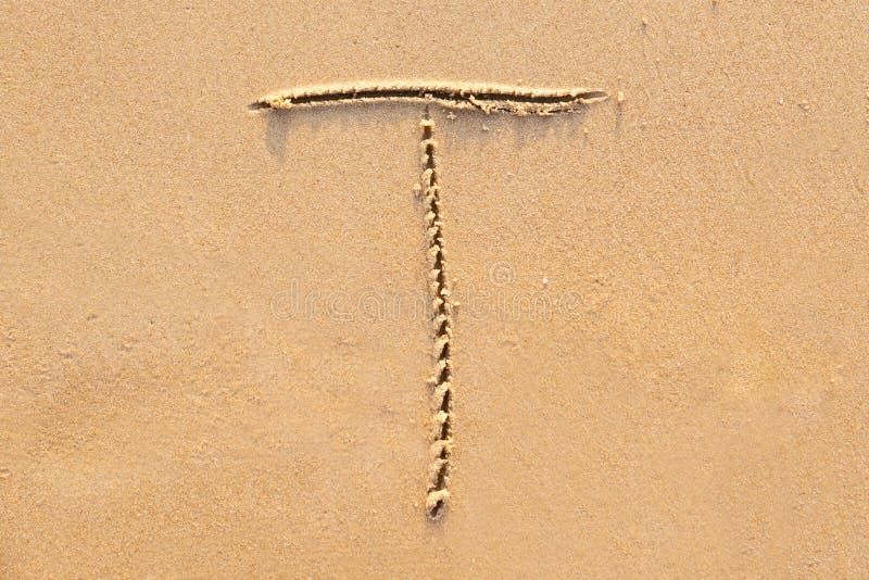 Alfabeto Sand Beach: Letra a Imagem de Stock - Imagem de gravado ...