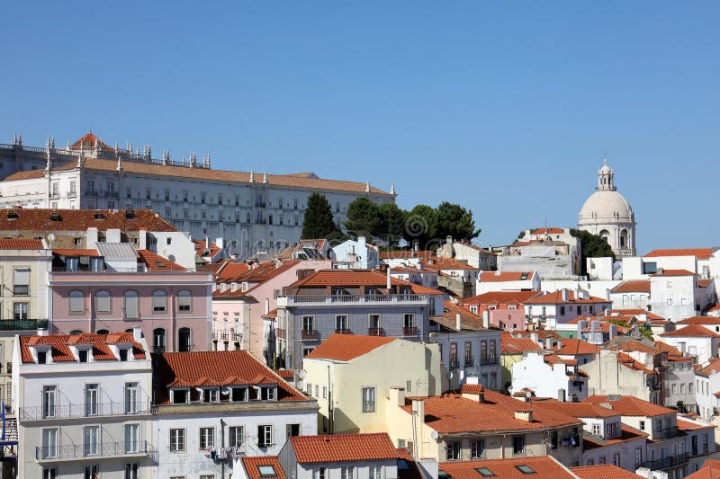 Alfama is an Interesting,historical District in Lisbon. Stock Photo ...