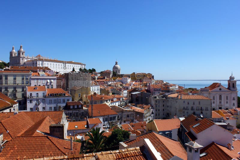 Alfama, Lisboa, Portugal imagen de archivo. Imagen de puente - 28822267