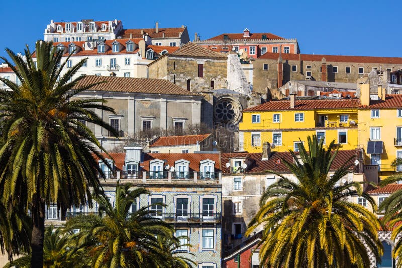 Alfama - the Old Town of Lisbon, Portugal Stock Photo - Image of ...