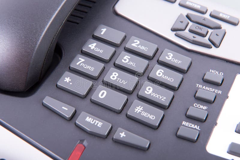 Alfanumeriek Toetsenbord Van Landline Stock Afbeelding - Image of ...