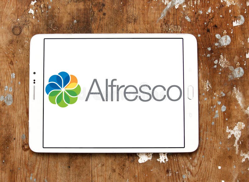 Alfresco Oprogramowanie Logo Zdjęcie Stock Editorial - Obraz złożonej z ...