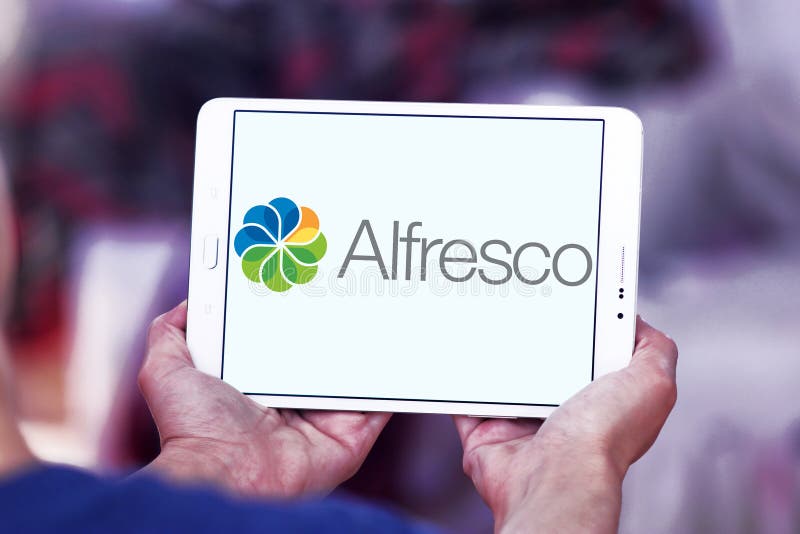 Alfresco software logo editorial stock image. Image of computing ...