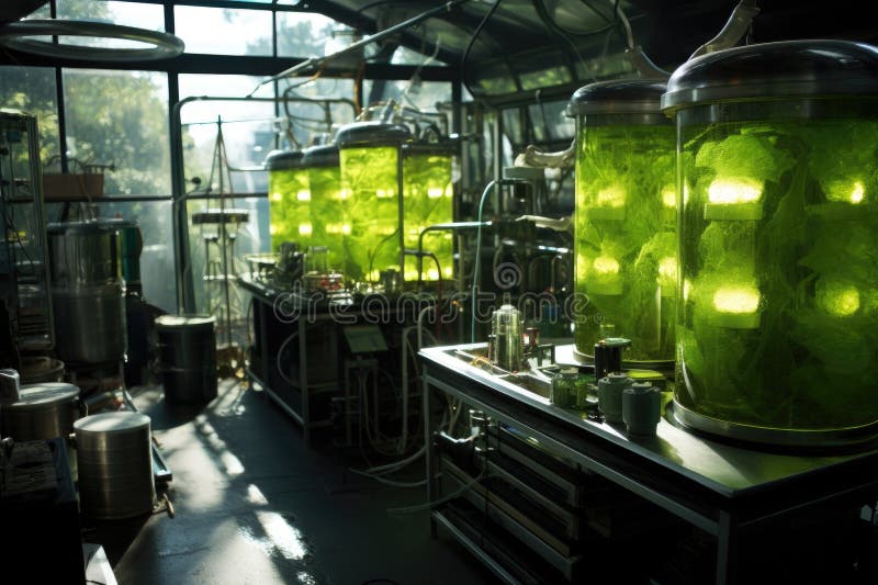 Algae-based Bio-hydrogen Production in a Laboratory Setting Stock ...