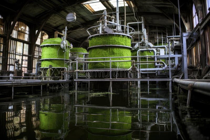 Algae-based Biohydrogen Production Setup Stock Photo - Image of green ...