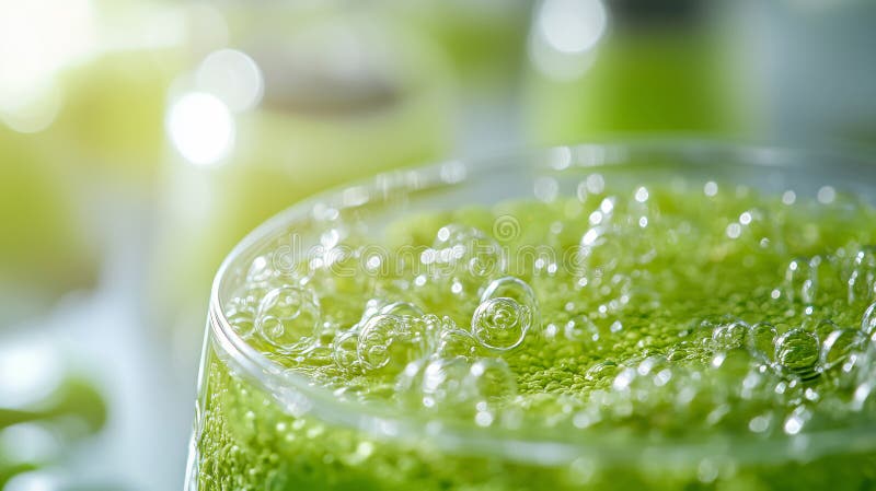 Algae Cultivation and Analysis in a Bright Laboratory Environment Stock ...