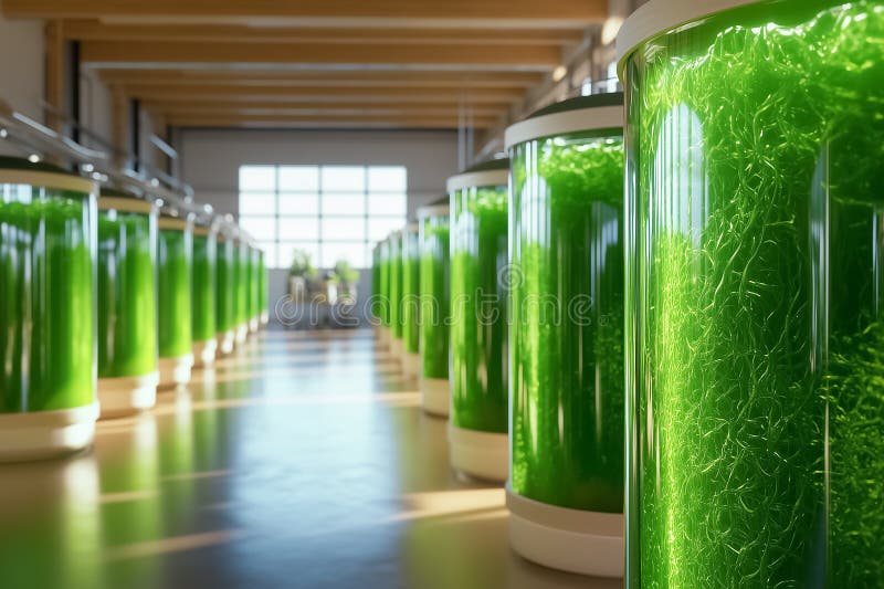 Algae Cultivation Taking Place in Advanced Laboratory with Impressive ...