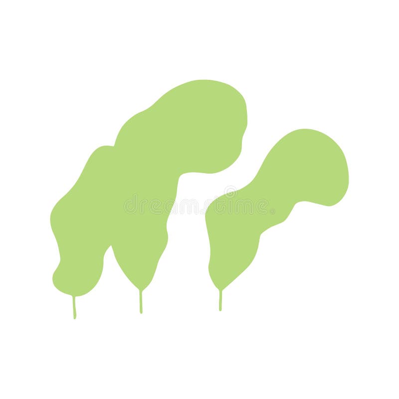 Algae Leaves. Simple Sketch Vector Isolated Stock Vector - Illustration ...