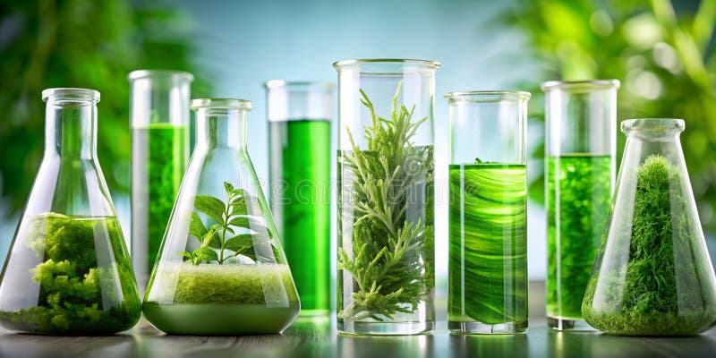 Algae Microalgae Macro Biotechnology Science AI Generative Stock ...