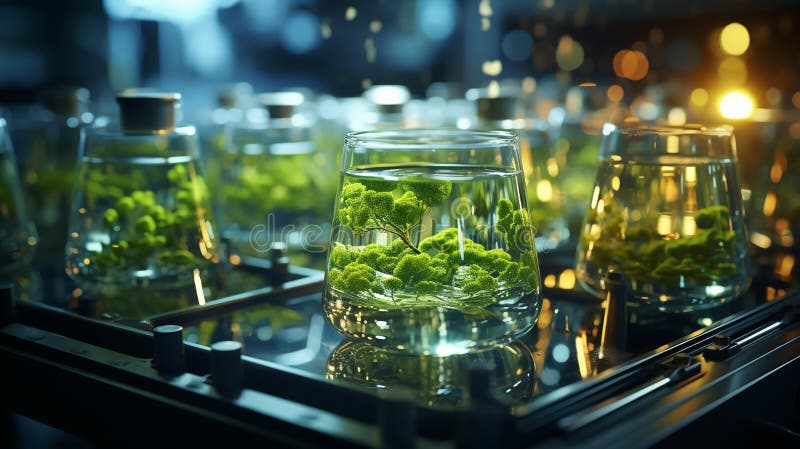 Algae, Microalgae Research in Laboratories. Biotechnology, Science ...