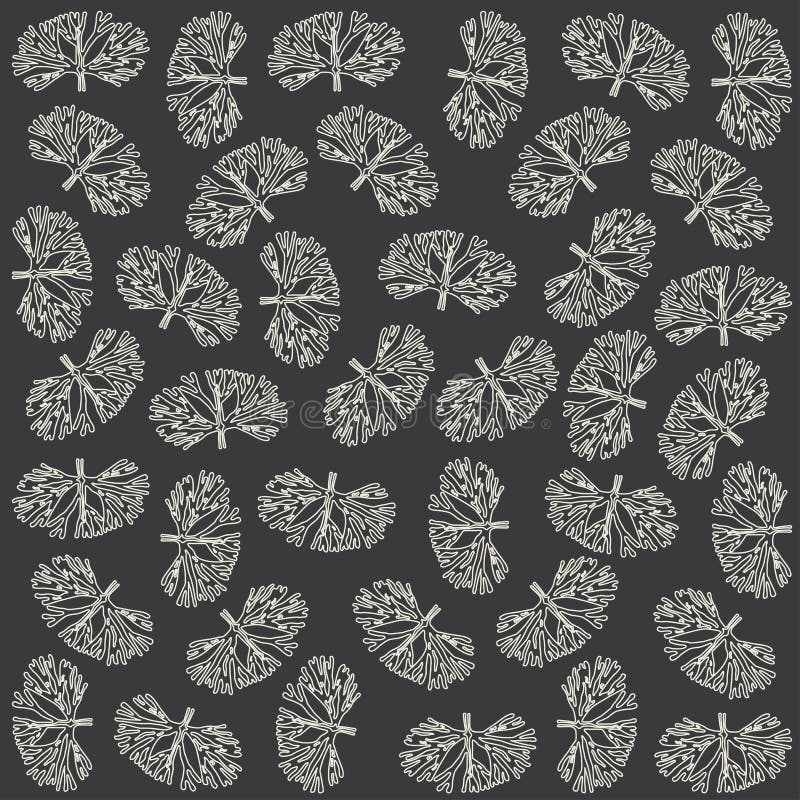 Algae pattern stock vector. Illustration of style, seamless - 9183729