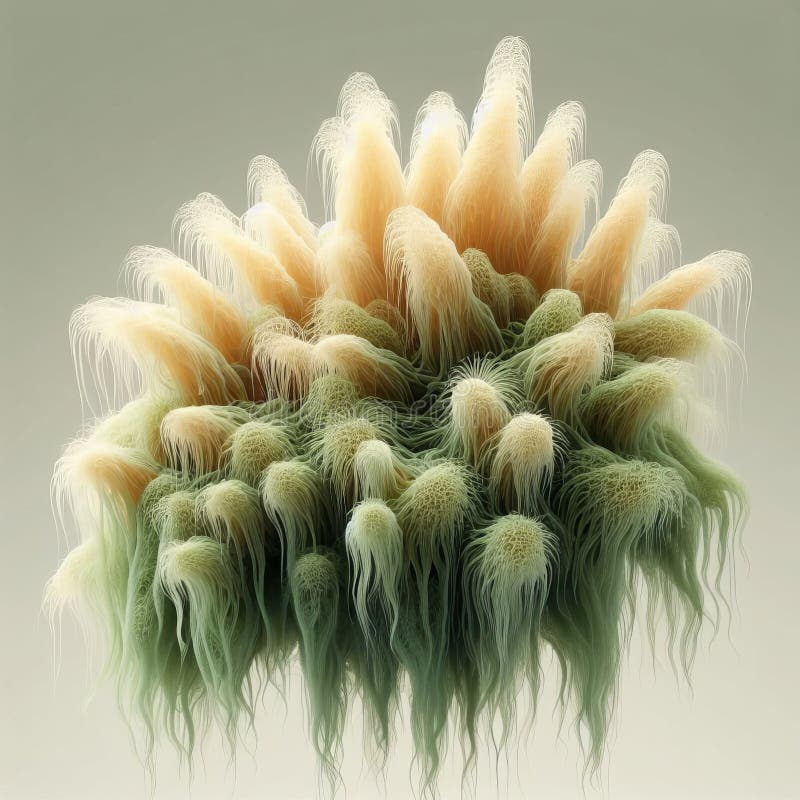 Algae Strands on Transparent Background in a Close Up Perspeti Stock ...