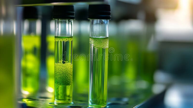 Algae in Test Tubes for Biofuel Development and Clean Energy Solutions ...