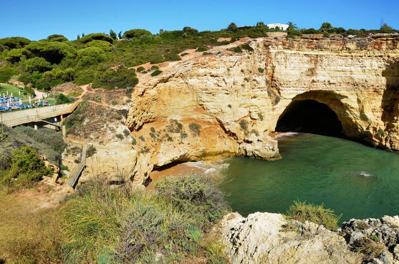 Algarve cliffs stock photo. Image of water, wild, algarve - 26517534