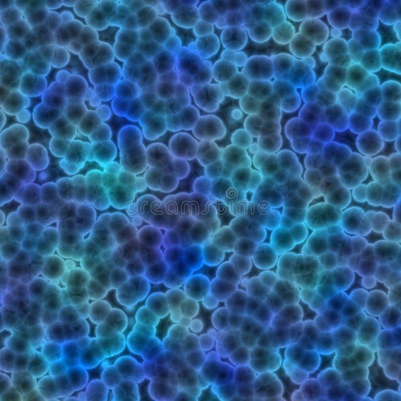 Bacterias Coloreadas Azules Stock de ilustración - Ilustración de ...