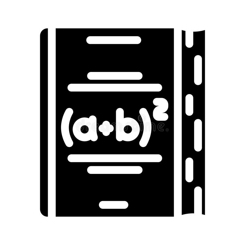 Algebra Education Science Glyph Icon Vector Illustration Stock ...