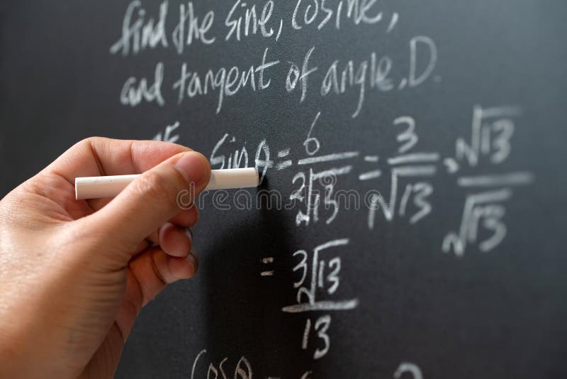 Algebra Mathematic Formula Written on Chalkboard Stock Image - Image of ...