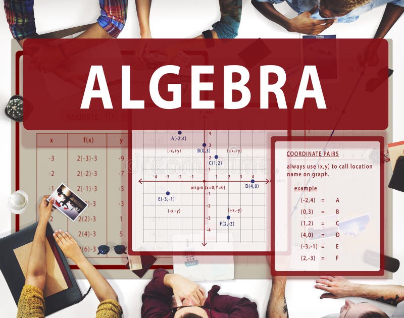 Algebra Mathematics Calculation Chart Concept Stock Image - Image of ...