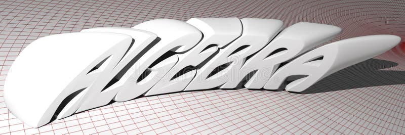 ALGEBRA white stock illustration. Illustration of learning - 85656017