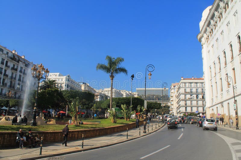 Alger, Capitale De L'Algérie Image éditorial - Image du architectural ...