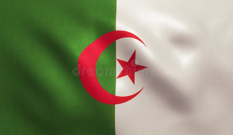 Algeria Flag stock illustration. Illustration of patriotic - 93213656