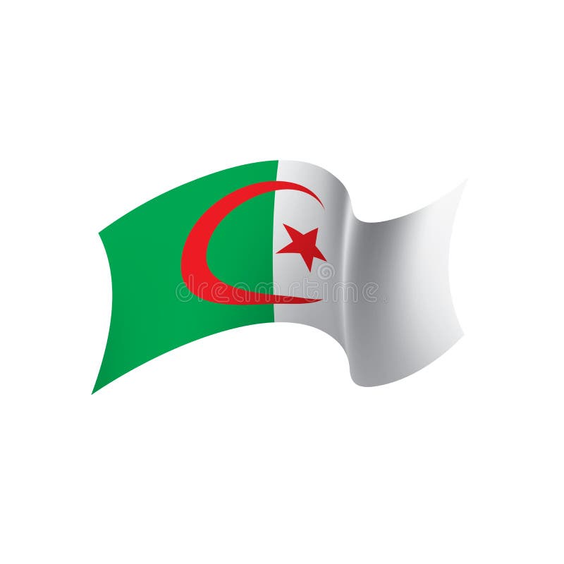 Algeria Flag, Vector Illustration Stock Vector - Illustration of ...