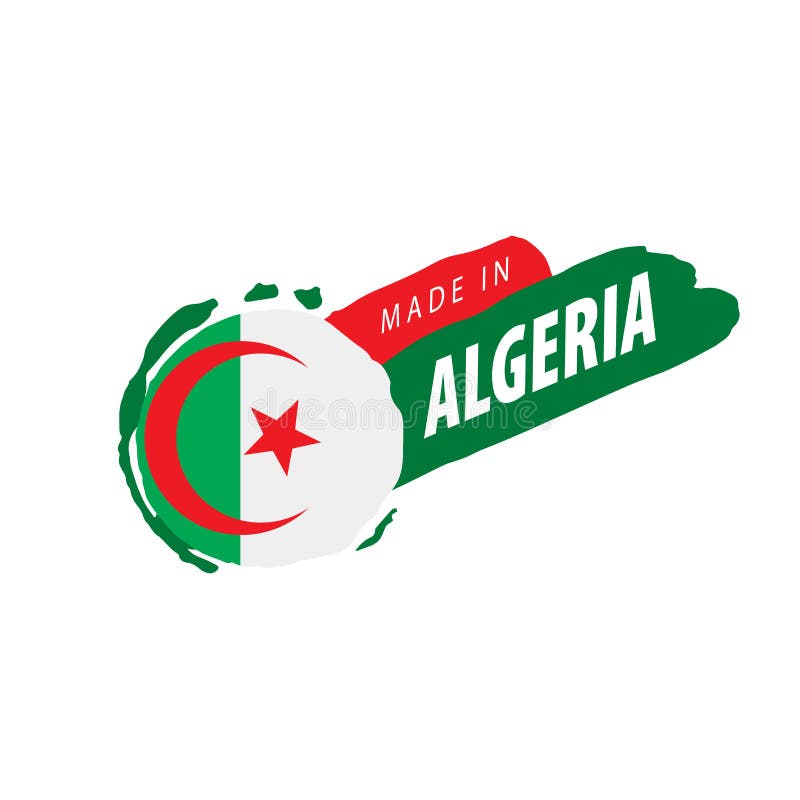 Algeria Flag, Vector Illustration on a White Background Stock Vector ...
