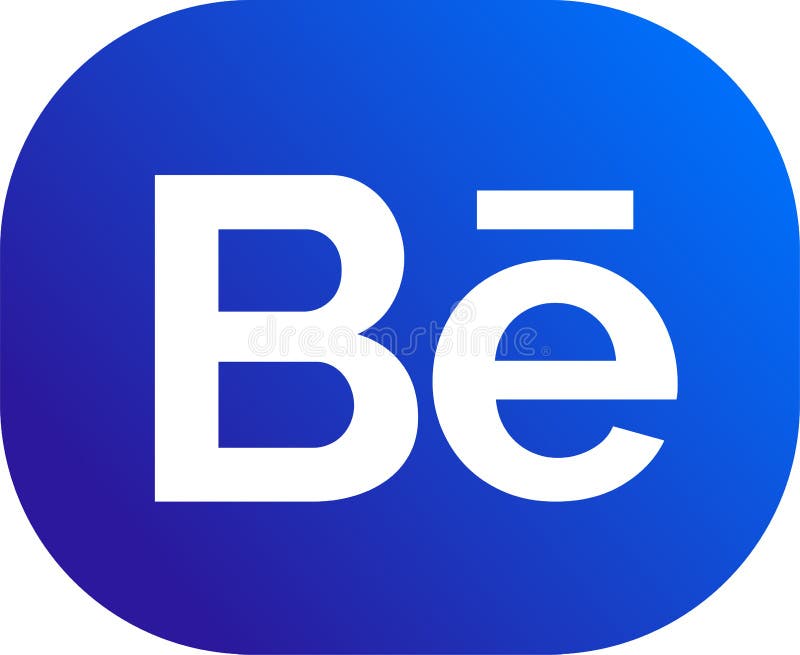 Behance social media icons editorial stock image. Illustration of ...
