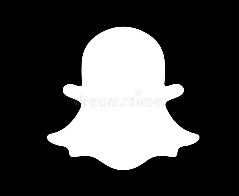 Snapchat Social Media Icon Symbol Abstract Design Editorial Stock Image ...